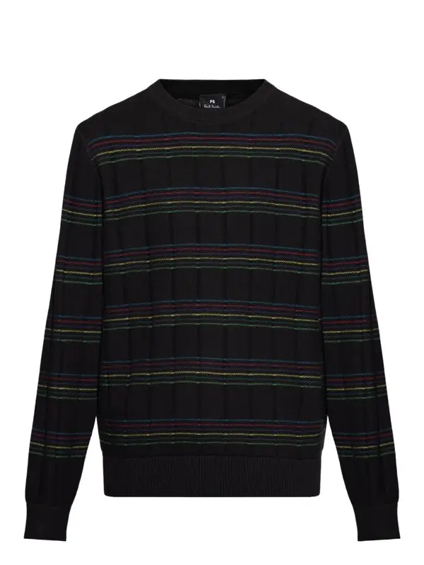 Paul Smith Striped Knit Jumper - Black
