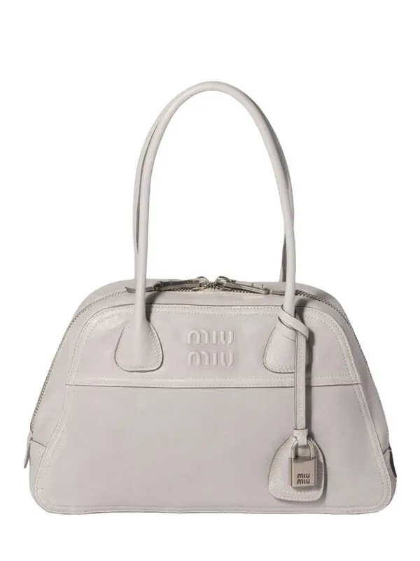 Miu Miu Vivant Nappa Leather Bag - Granite Ash