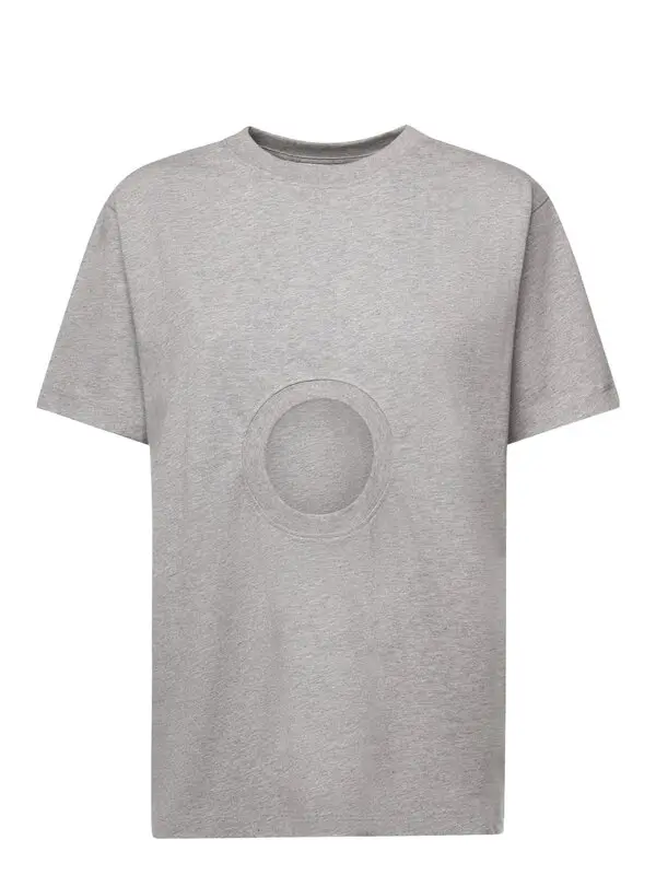 Coperni Window Circular Opening T-shirt - Gray