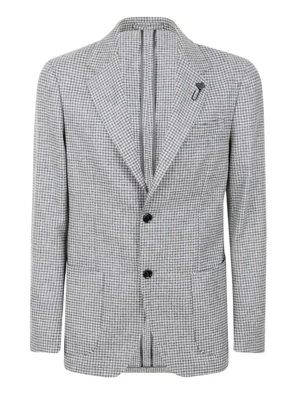 LARDINI Single-breasted Tailored Blazer - Gray