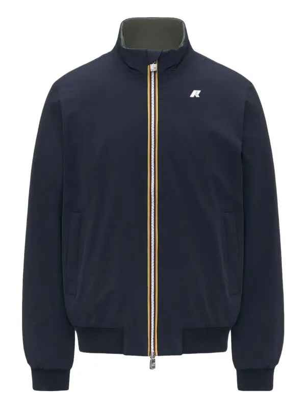 K-WAY Reversible Zip-up Cotton Jacket - Black