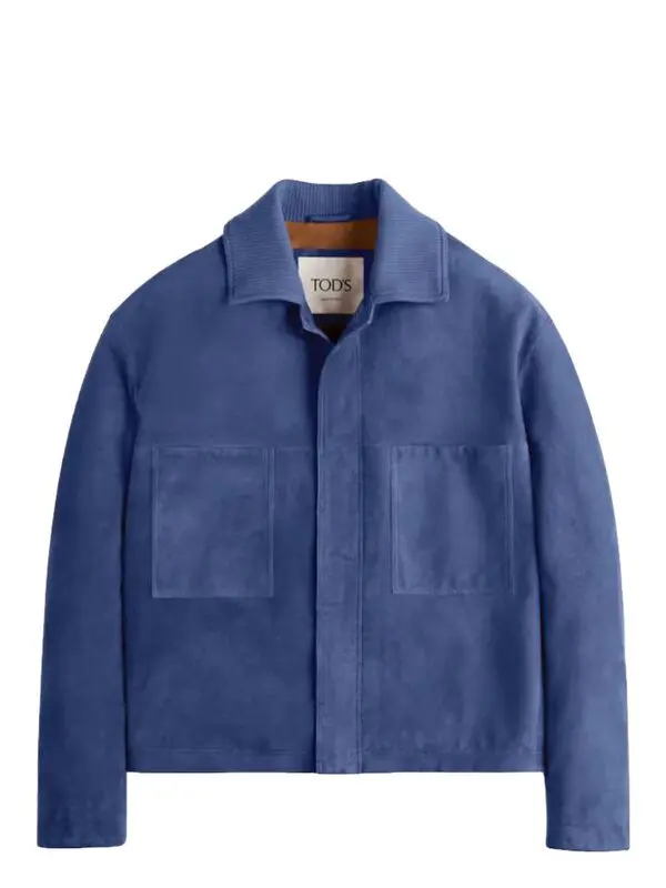 TOD'S Long-sleeved Casual Jacket - Blue