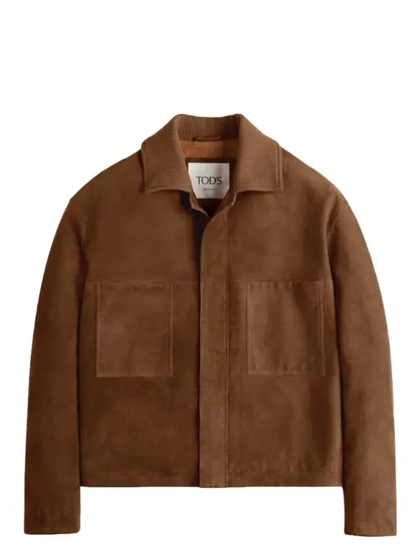 TOD'S Long-sleeved Casual Jacket - Brown