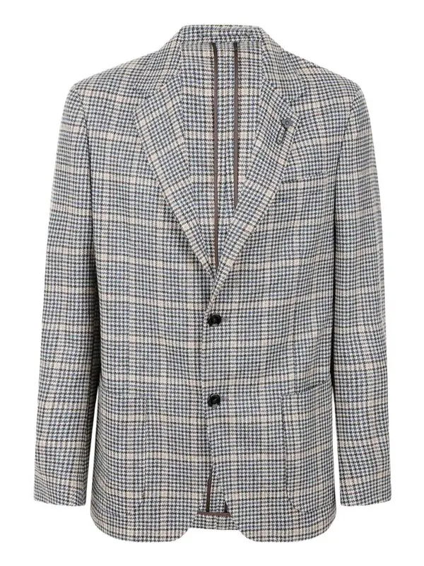 LARDINI Single-breasted Tailored Blazer - Gray