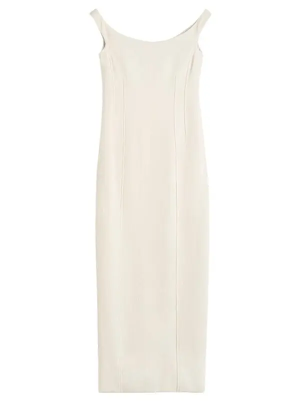 TOTEME Off-the-shoulder Maxi Dress - Eggnog