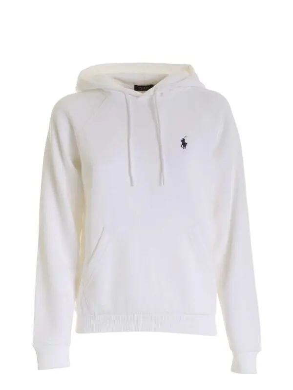 Polo Ralph Lauren Embroidered Pony Drawstring Hoodie - White