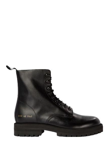 COMMON PROJECTS Lace-up Combat Boots - Black