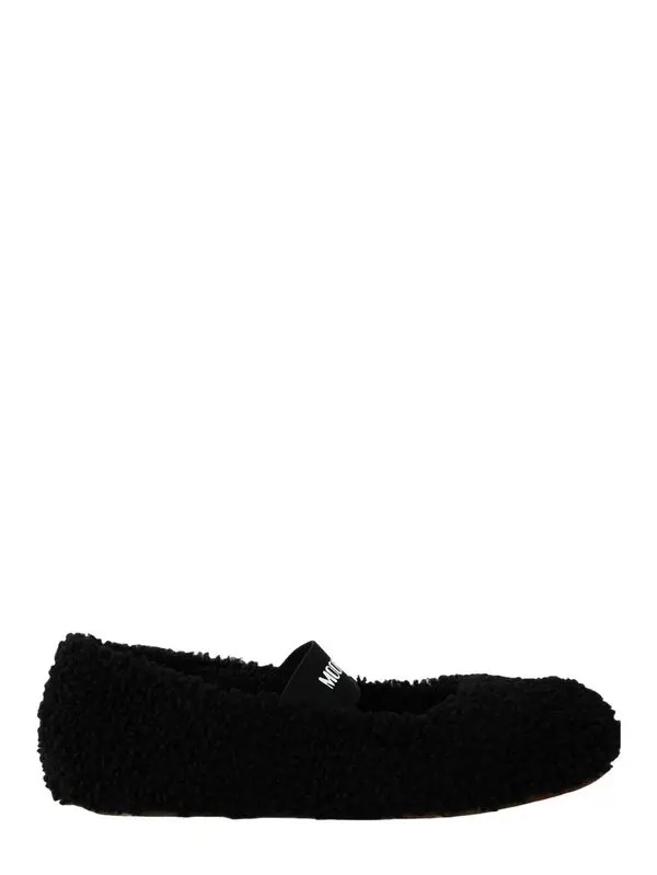 Moon Boot Shearling Ballet Pumps - Black