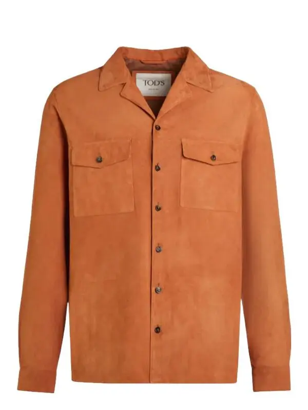 TOD'S Long-sleeved Shirt Jacket - Orange