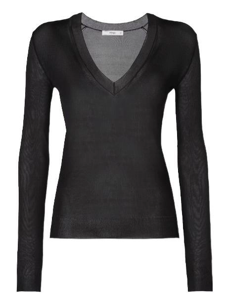 Fendi Silk Organza Jumper - Black