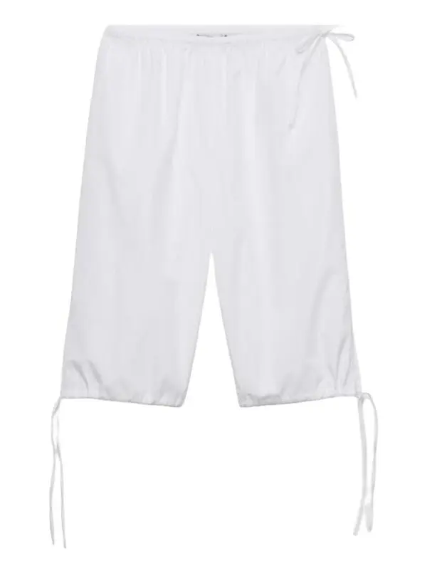 Prada Poplin Bermuda Shorts - White