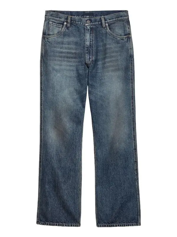 Prada Five-pocket Relaxed Fit Denim Jeans - Navy Blue
