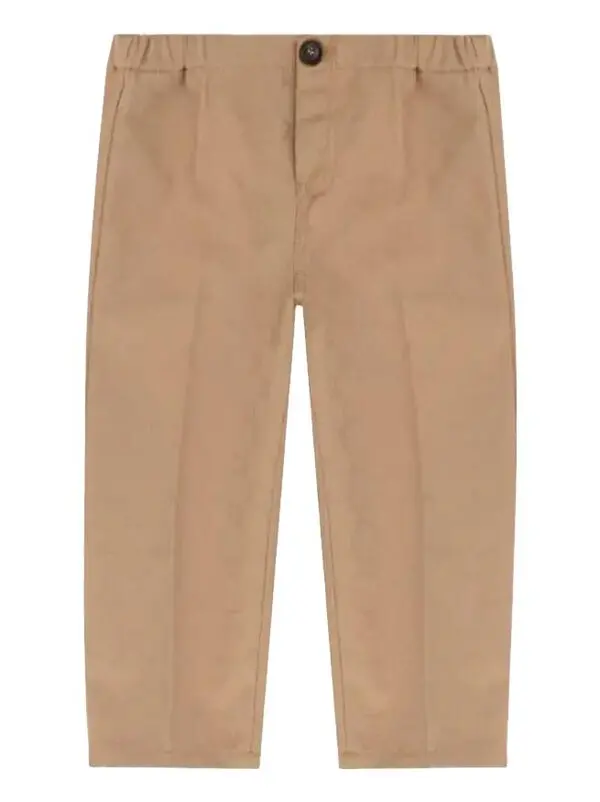 Gucci Gg Supreme Monogram Trousers - Beige