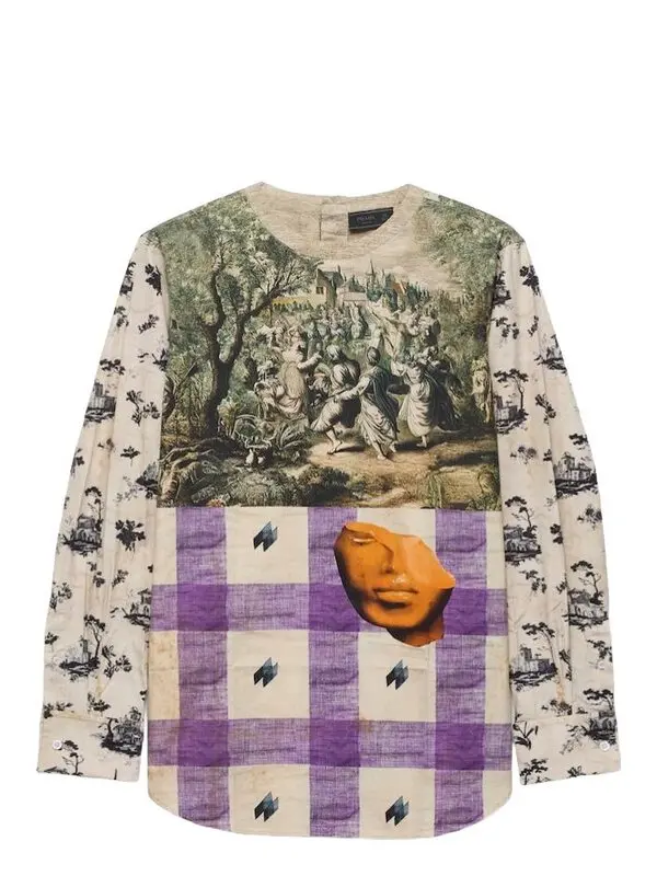 Prada Printed Cotton Shirt - Fern/azalea