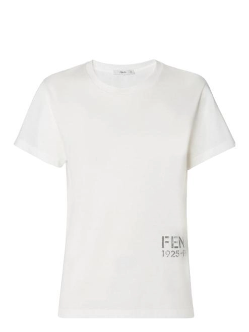 Fendi Ivory Jersey T-shirt - White