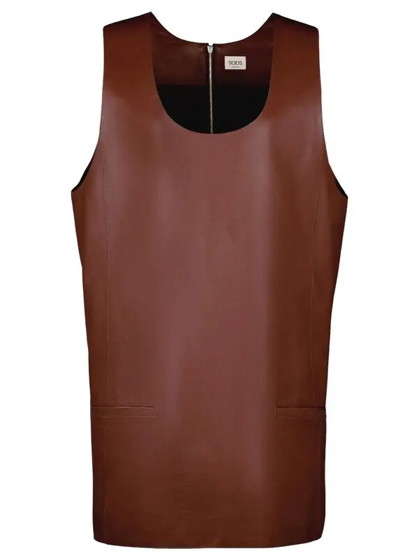 TOD'S Sleeveless Dress - Brown