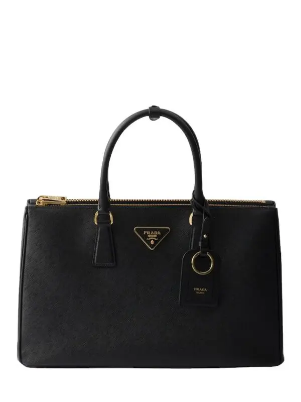 Prada Galleria Saffiano Leather Bag - Black