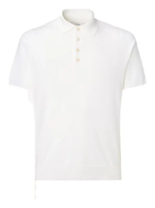 Fendi Short-sleeved Polo Shirt - Ivory