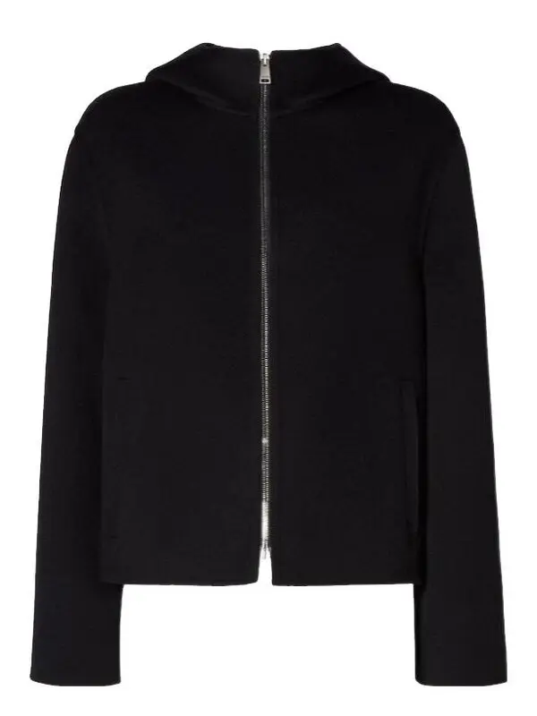 Fendi Wool Blouson With Ff Zucca Lining - Black