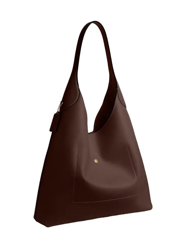 COACH Genuine Leather Shoulder Bag - Brown