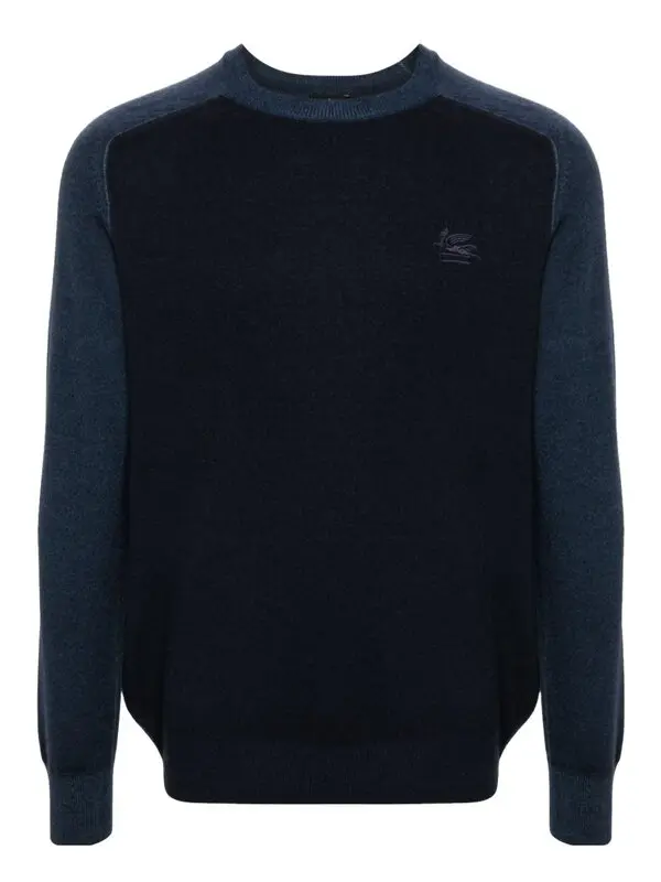 Etro Logo-embroidered Sweater - Black