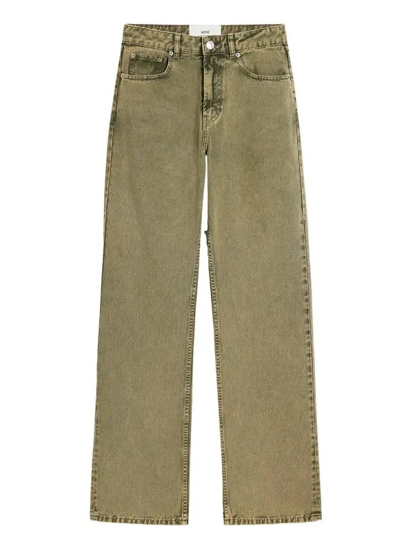 AMI Paris Large Fit Jeans - Gray