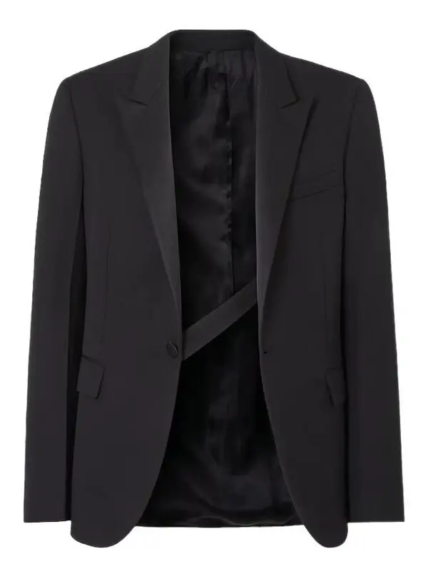 Fendi Grain De Poudre Blazer - Black