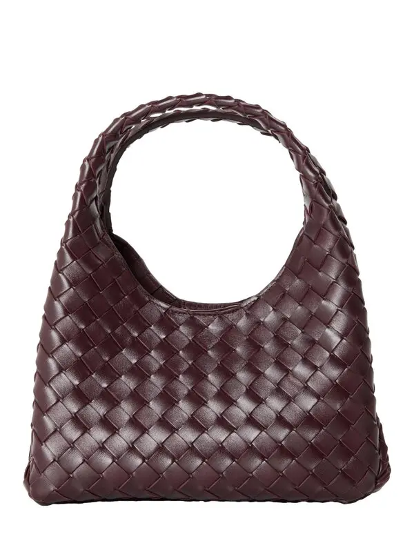 Bottega Veneta Small Woven Hobo Bag - Black