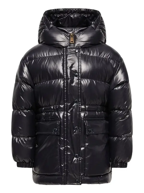 Moncler Sesie Hooded Down Parka - Navy Blue
