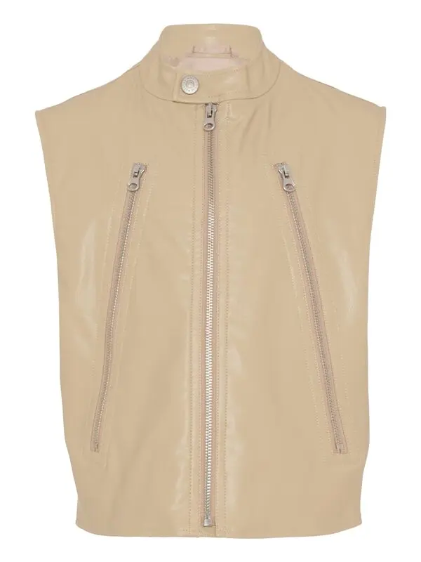 MAISON MARGIELA Zipped Gilet - Beige