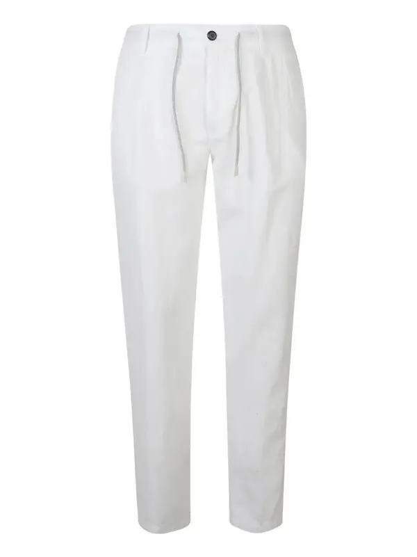 Eleventy Drawstring Trousers - White