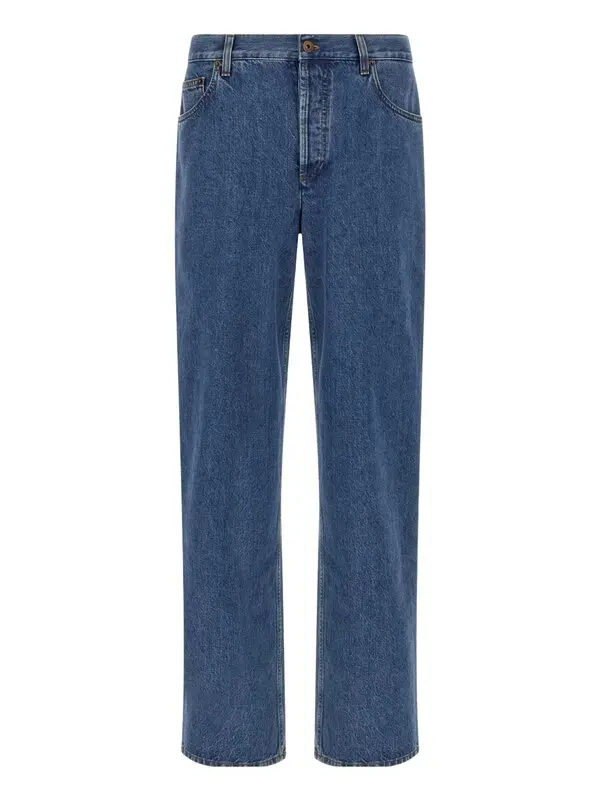 Burberry Straight-leg Loose Jeans - Medium Blue