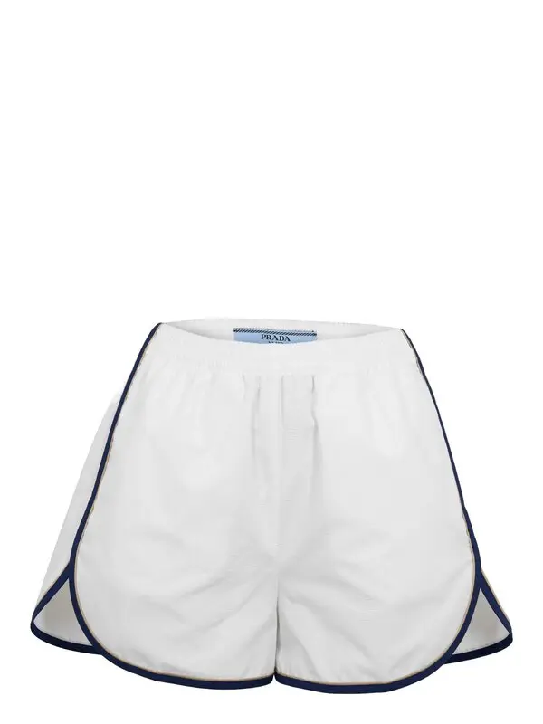 Prada Nylon Shorts - White