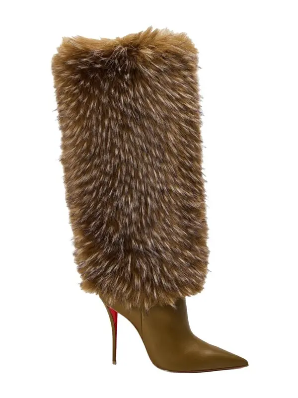 CHRISTIAN LOUBOUTIN Chr Yangzee 100" Boots - Brown