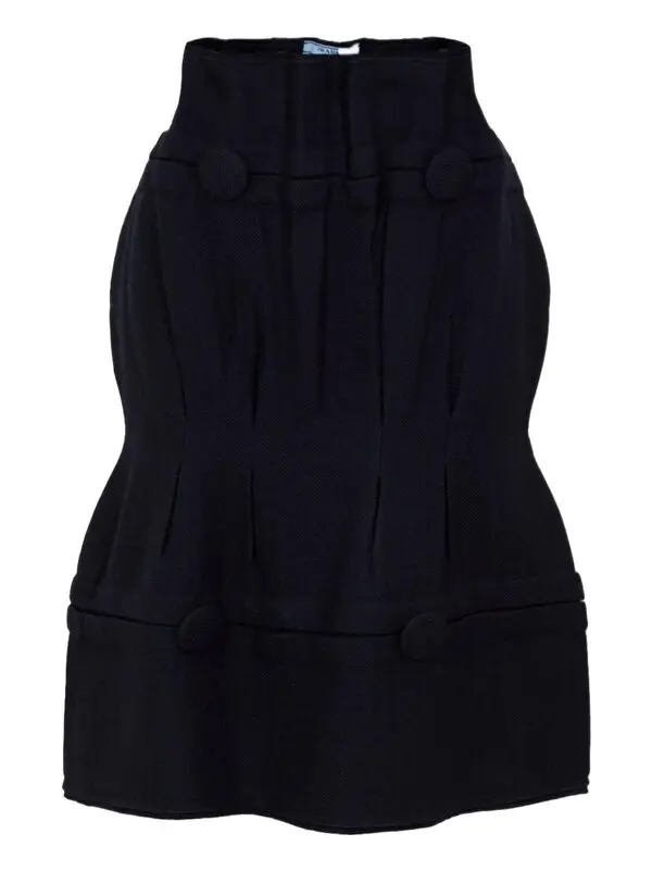 Prada Fresh Bright Color Half Skirt - Black