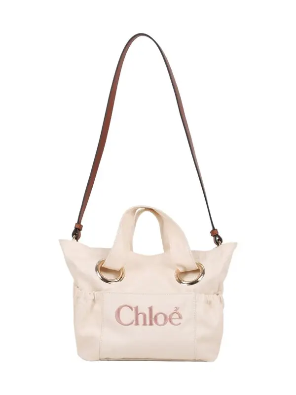 Chloé Logo Shoulder Bag - Pink