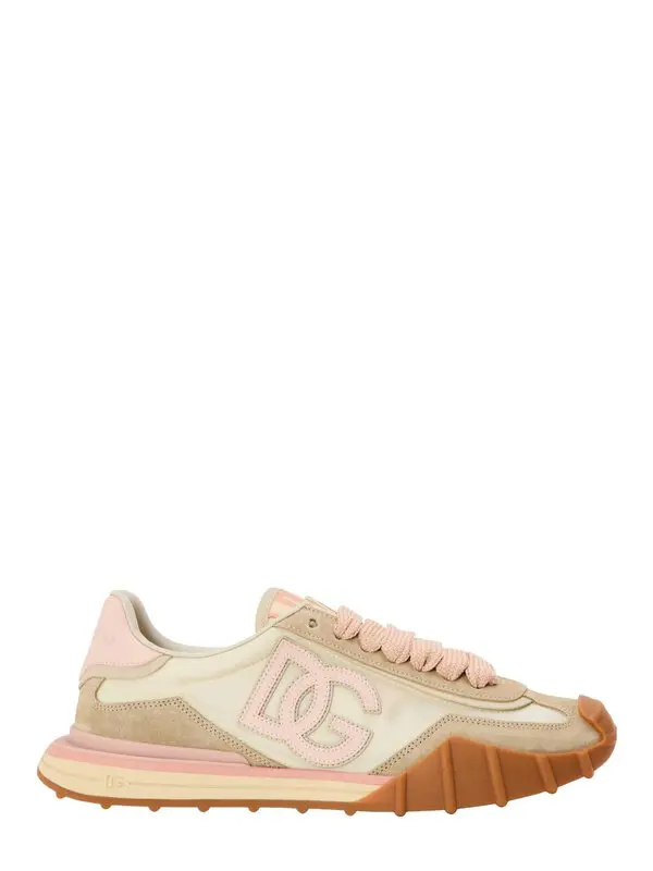 Dolce & Gabbana Lace-up Sneakers - Nude
