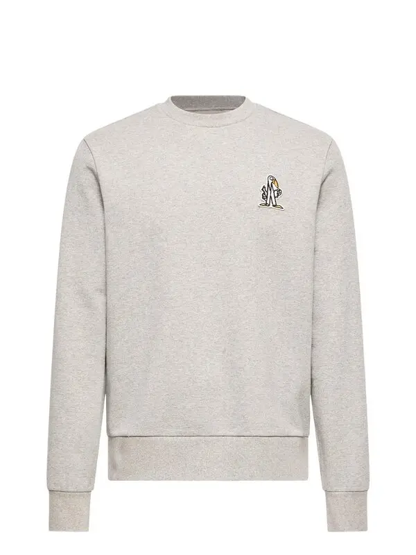 Moncler Monduck Cotton Sweatshirt - Light Gray