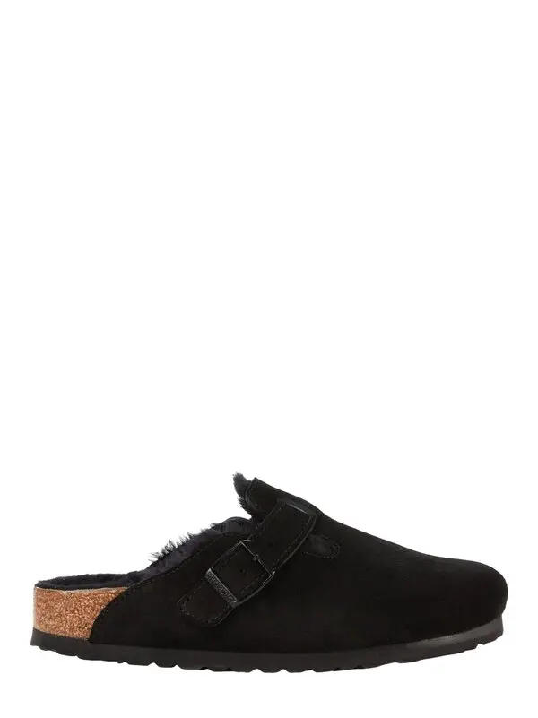 BIRKENSTOCK Buckle Mules - Black