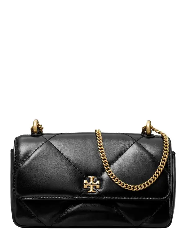 Tory Burch Quilted Shoulder Bag With Chain Strap - Black