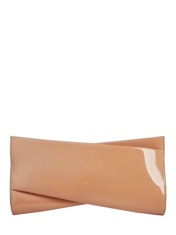 CHRISTIAN LOUBOUTIN Loubitwist Clutch Bag - Nude