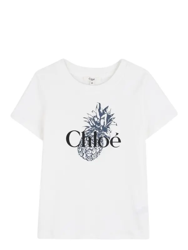 Chloé Pineapple Graphic T-shirt - White