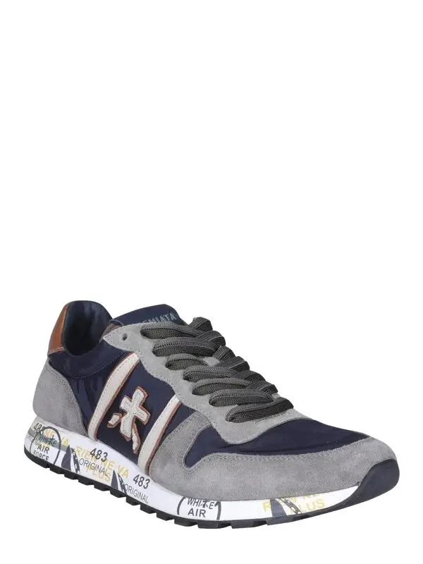 Premiata Logo Casual Sneakers - Black