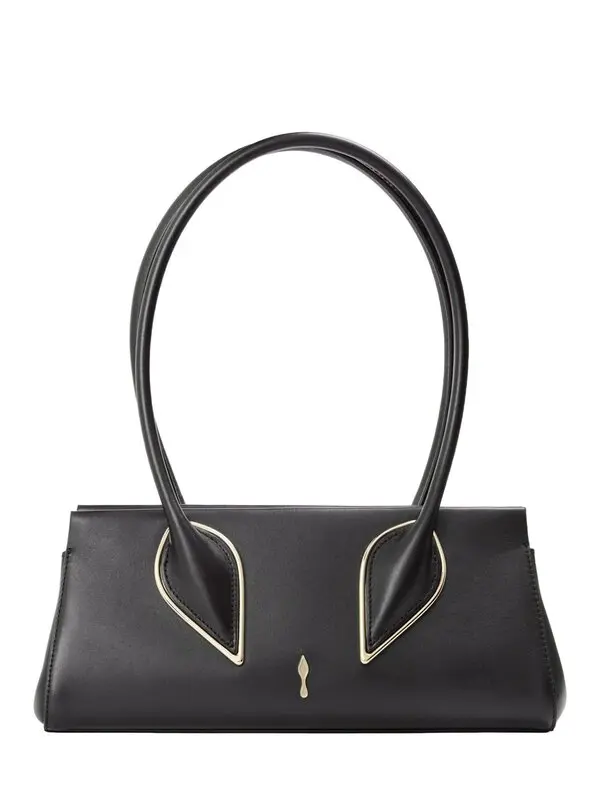CHRISTIAN LOUBOUTIN Leather Baguette Bag - Black