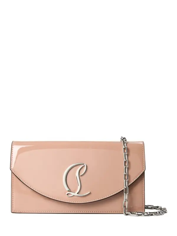 CHRISTIAN LOUBOUTIN Chain Clutch - Nude