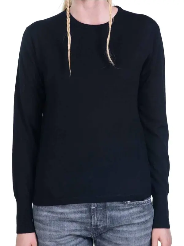 Aspesi Long Sleeve Crew Neck Sweater - Black