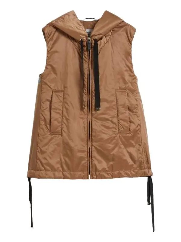 Max Mara Hooded Vest - Nude