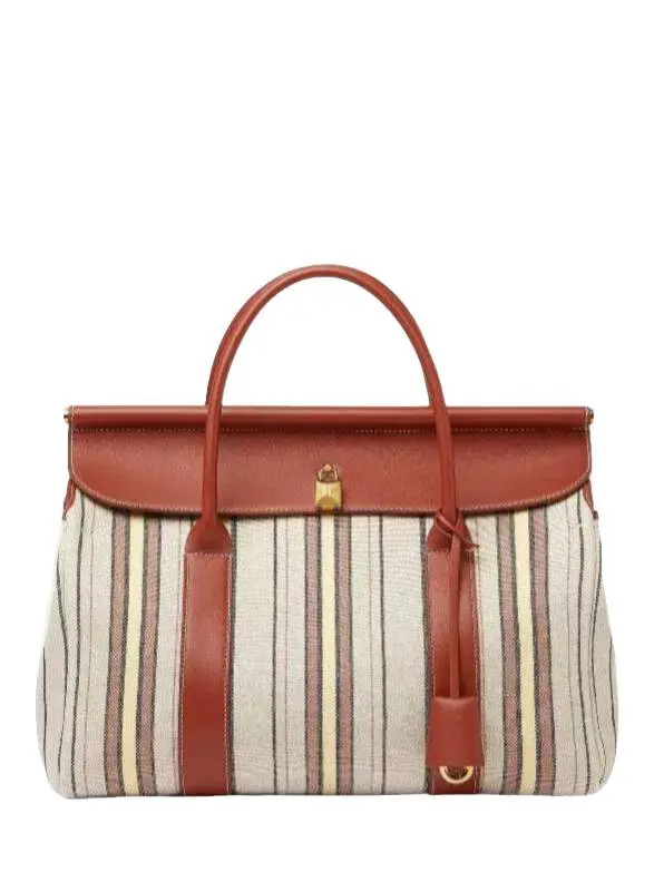 Loro Piana Loom Bag L32 Handbag - Nude