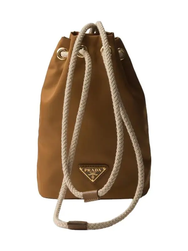 Prada Drawstring Clutch - Brandy