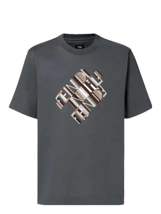 Fendi Short-sleeved T-shirt - Grey